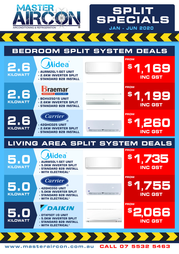 Gold Coast Air Conditioner Specials | Master Aircon